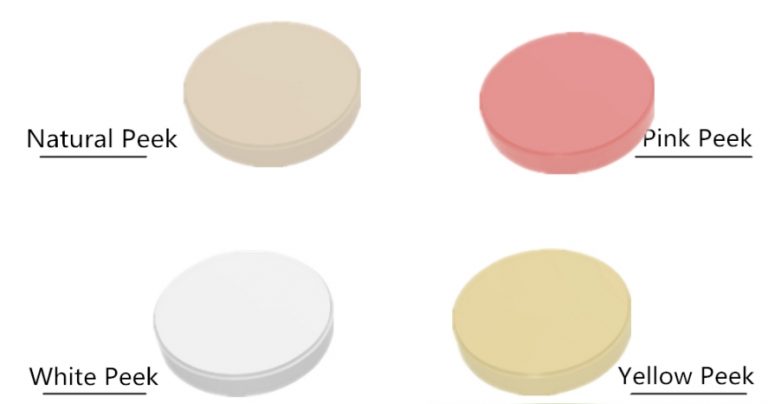 98mm dental PEEK disc natural color - dengman